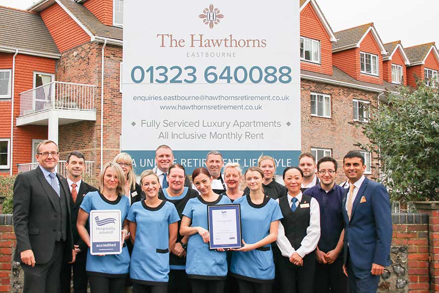 The Hawthorns Eastbourne Team – delighted to be Hospitality Assured ...